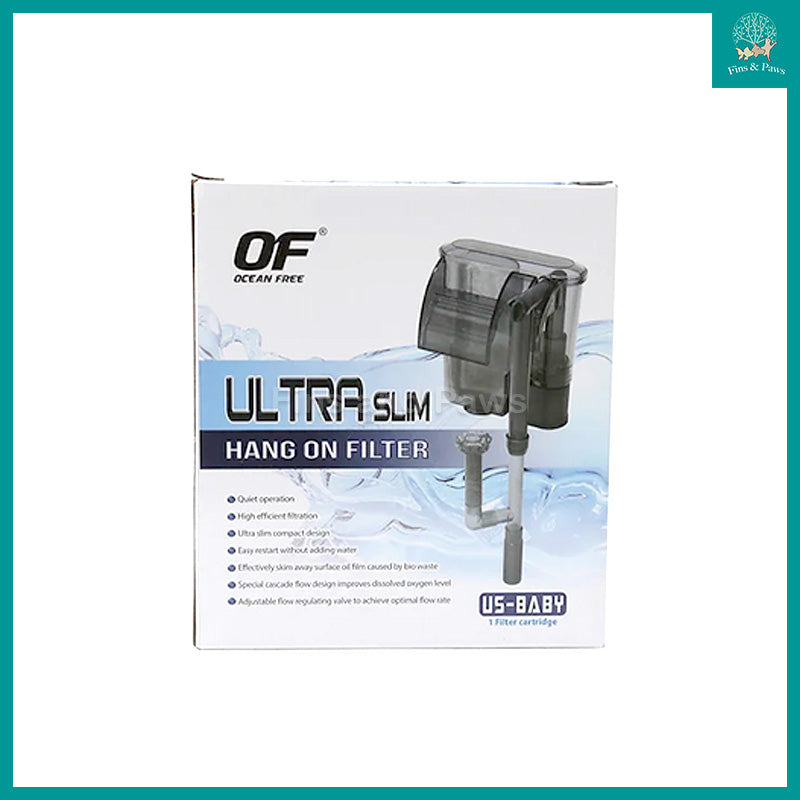 [OF Ocean Free] Ultra Slim Hang-on Back Filter with Surface Skimmer (f ...