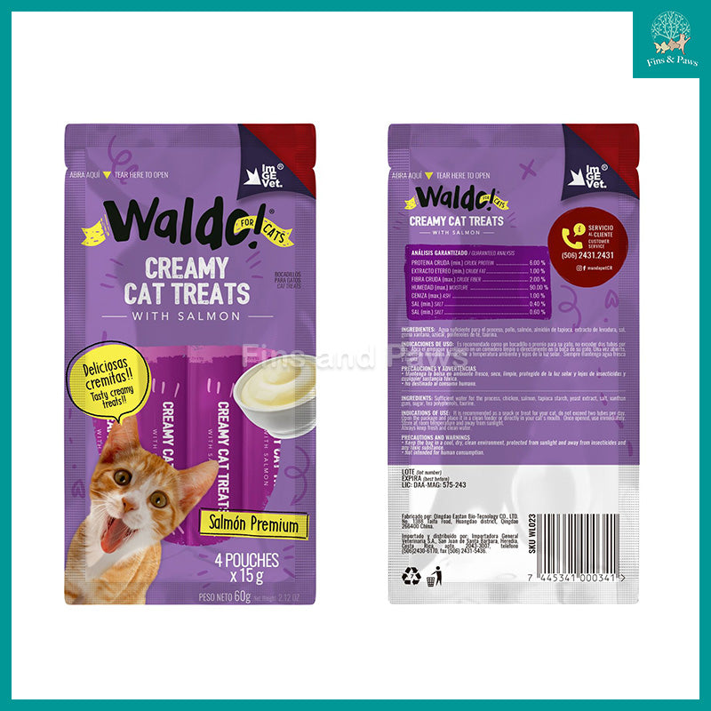 [Waldo] Creamy Cat Treats 60g (4 x 15g Sachets) – Fins and Paws